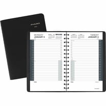 At-A-Glance 24-Hour Daily Appointment Book, Schedule Hourly, Black ...