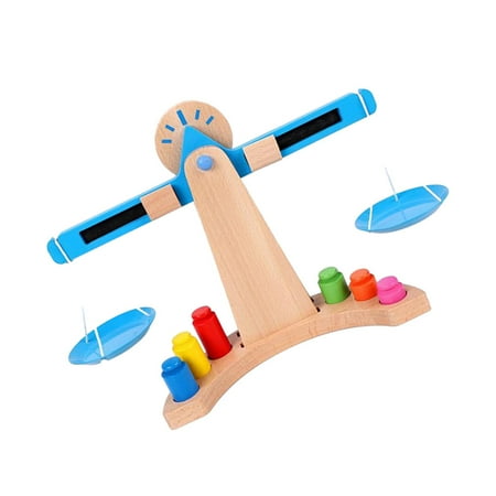 pitrice Wooden Balance Weighing Scale kids balance scale Preschool ...