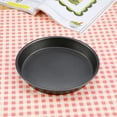 Ashata 8 inch Non-stick Round Pizza Pan, Carbon Steel, Professional ...