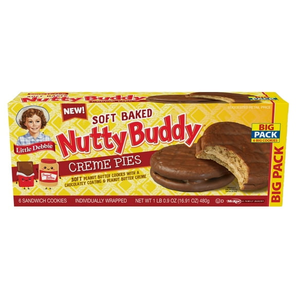 Little Debbie Big Pack Nutty Buddy Creme Pies - Walmart.com