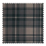 TWOPAGES 72 X 96 Inches Long Polyester Linen Plaid Print 1 Panel Drape ...
