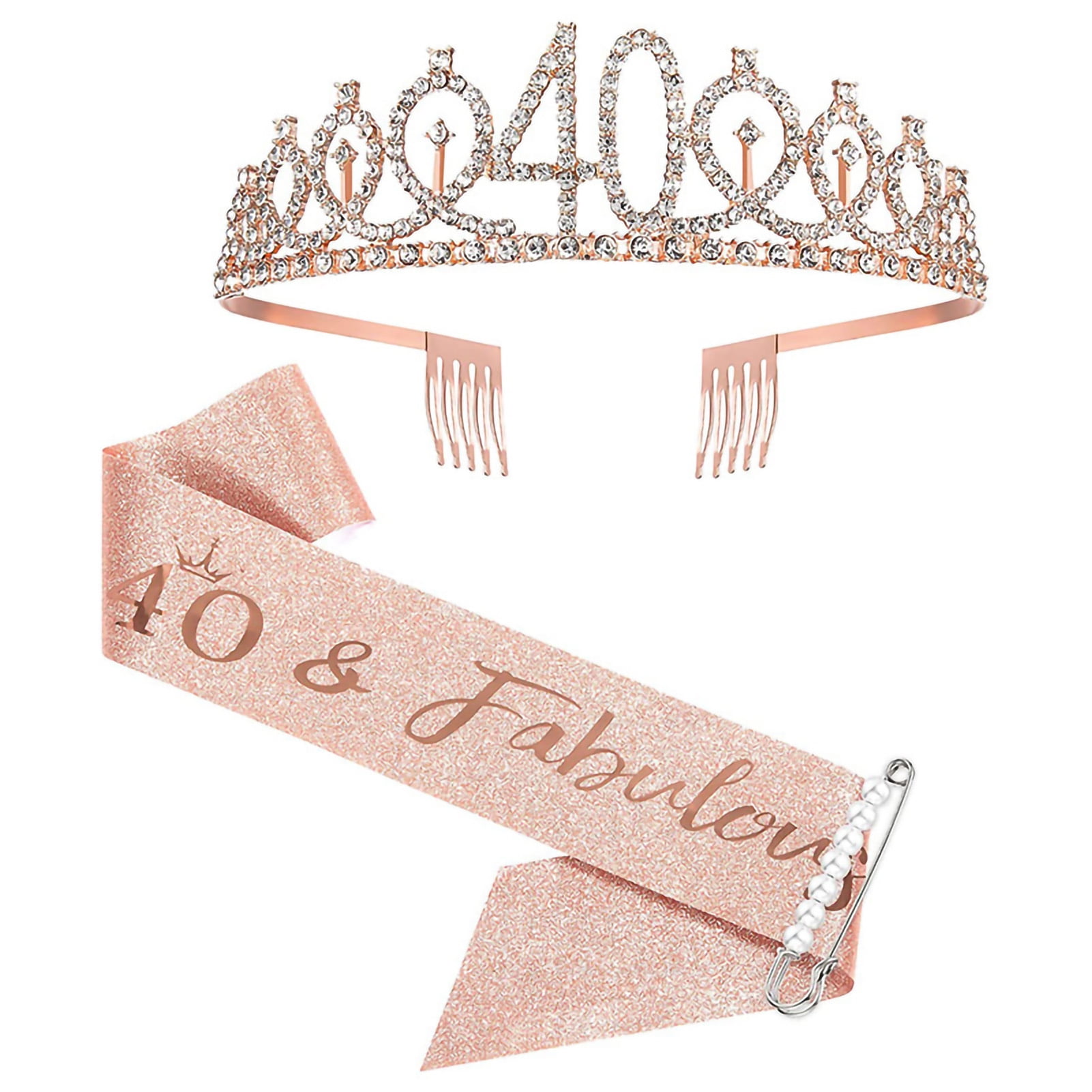 Non-Fading Decorative Crown Hair Accessories Set - Comfortable to Wear ...