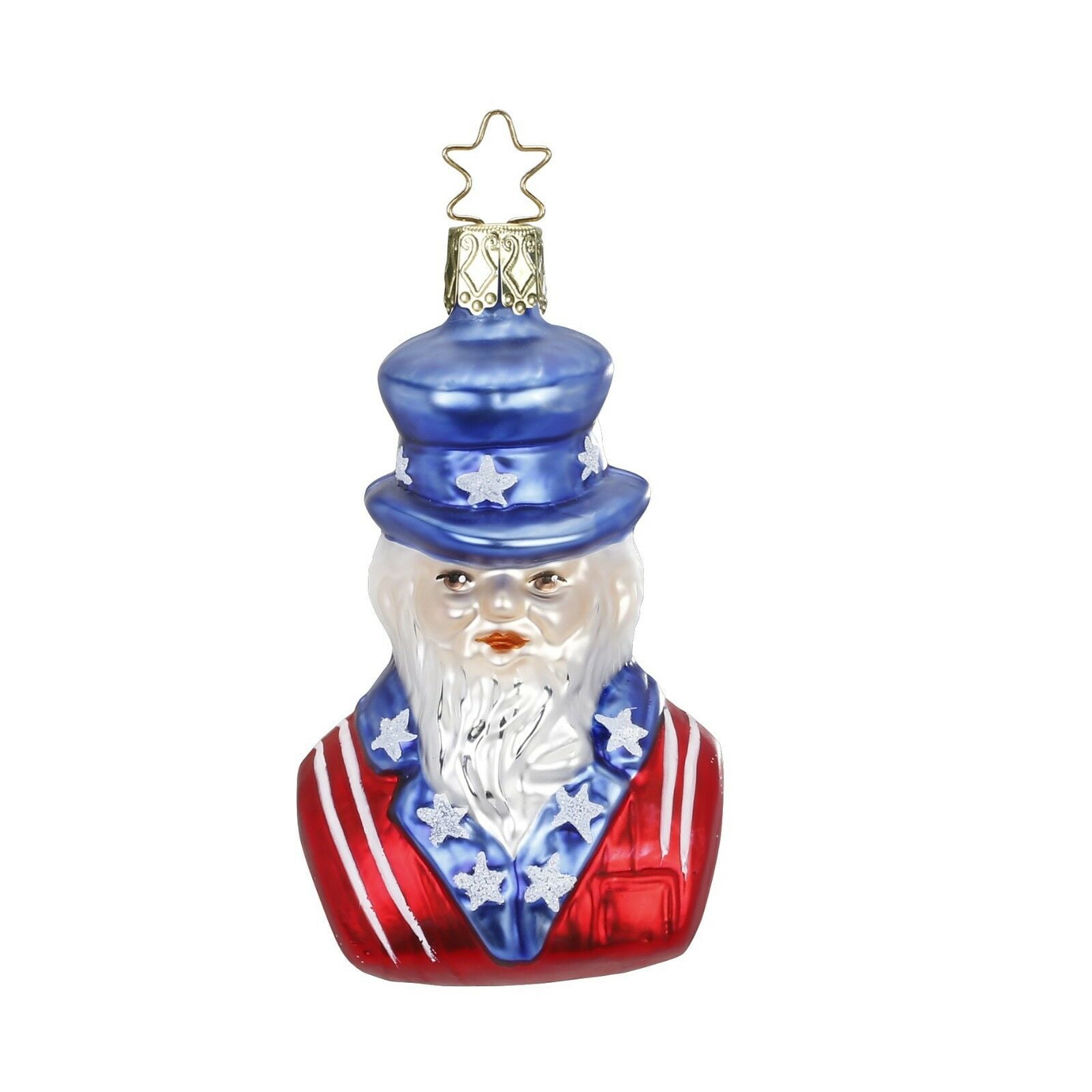 USA Uncle Sam I Want You Glass Ornament made in Germany - Walmart.com