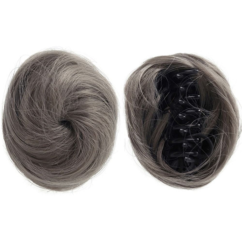 Fake Claw Clip Hair Accessories Hair Bun Extensions Space Buns Hair ...