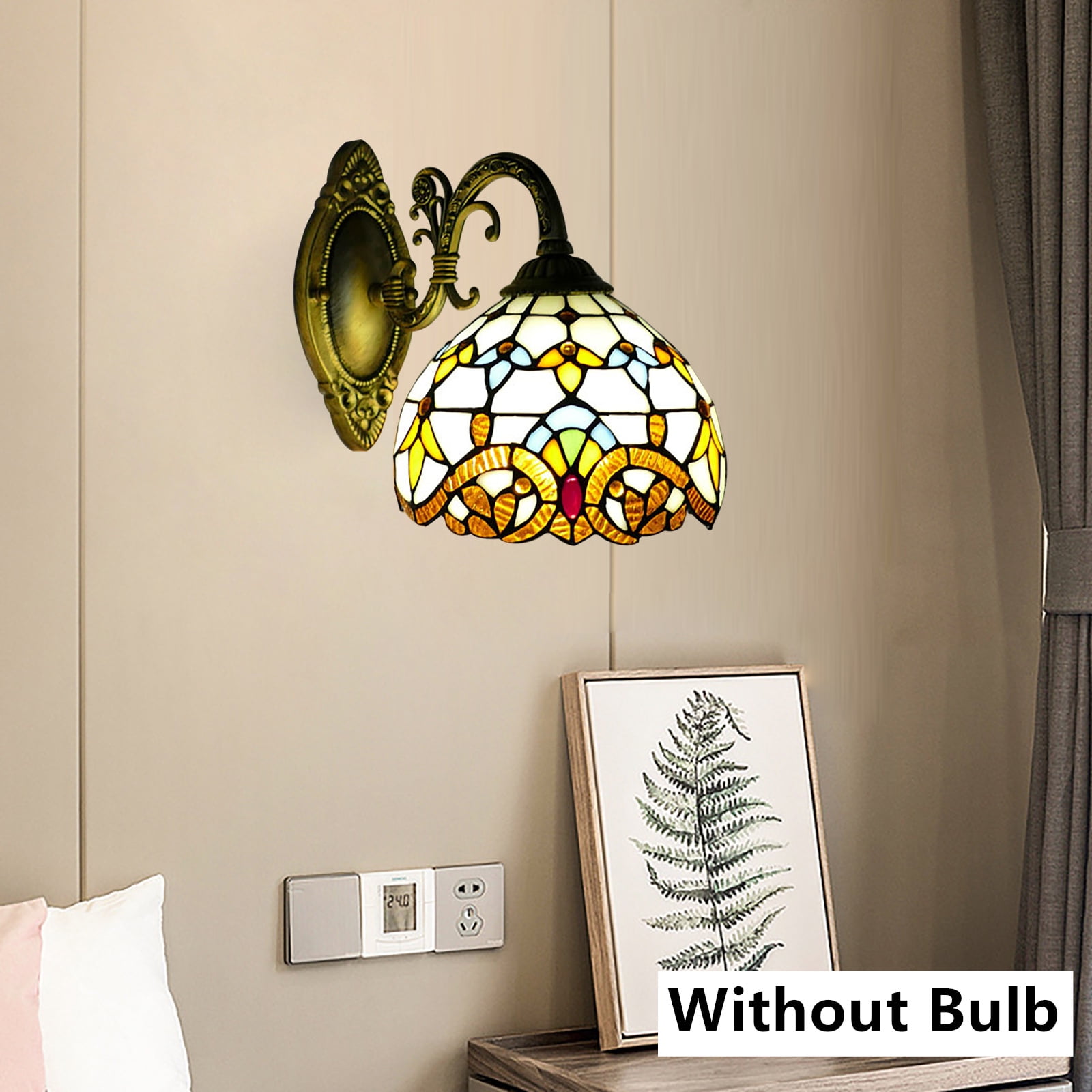 Stained Glass Wall Sconce Lighting Modern Tiffany Stained Glass Wall
