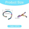 Ion Plating(IP) 304 Stainless Steel Open Jump Rings Rainbow Color 18 ...