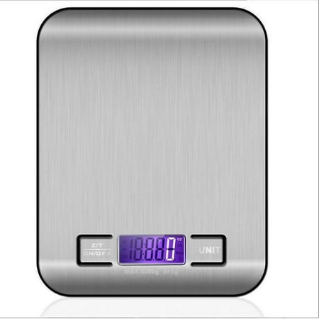 Digital Baking Scale Stainless Steel Platform Gram Weight Kitchen Food ...