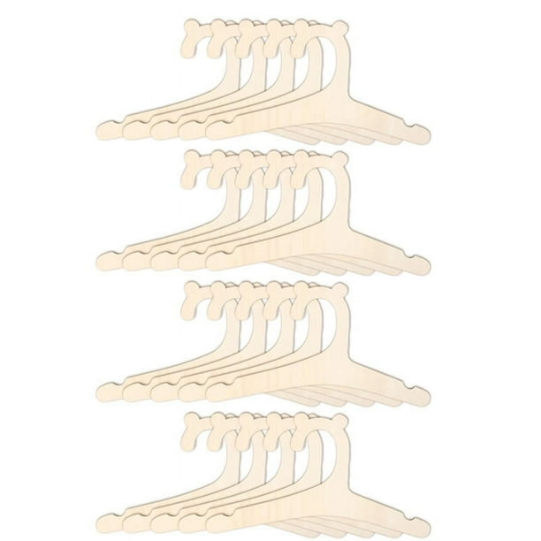 Perchas de madera para niños, 20 piezas, perchas de madera para ropa de ...