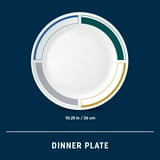 Corelle Color Block 10.25" Dinner Plate - Walmart.com