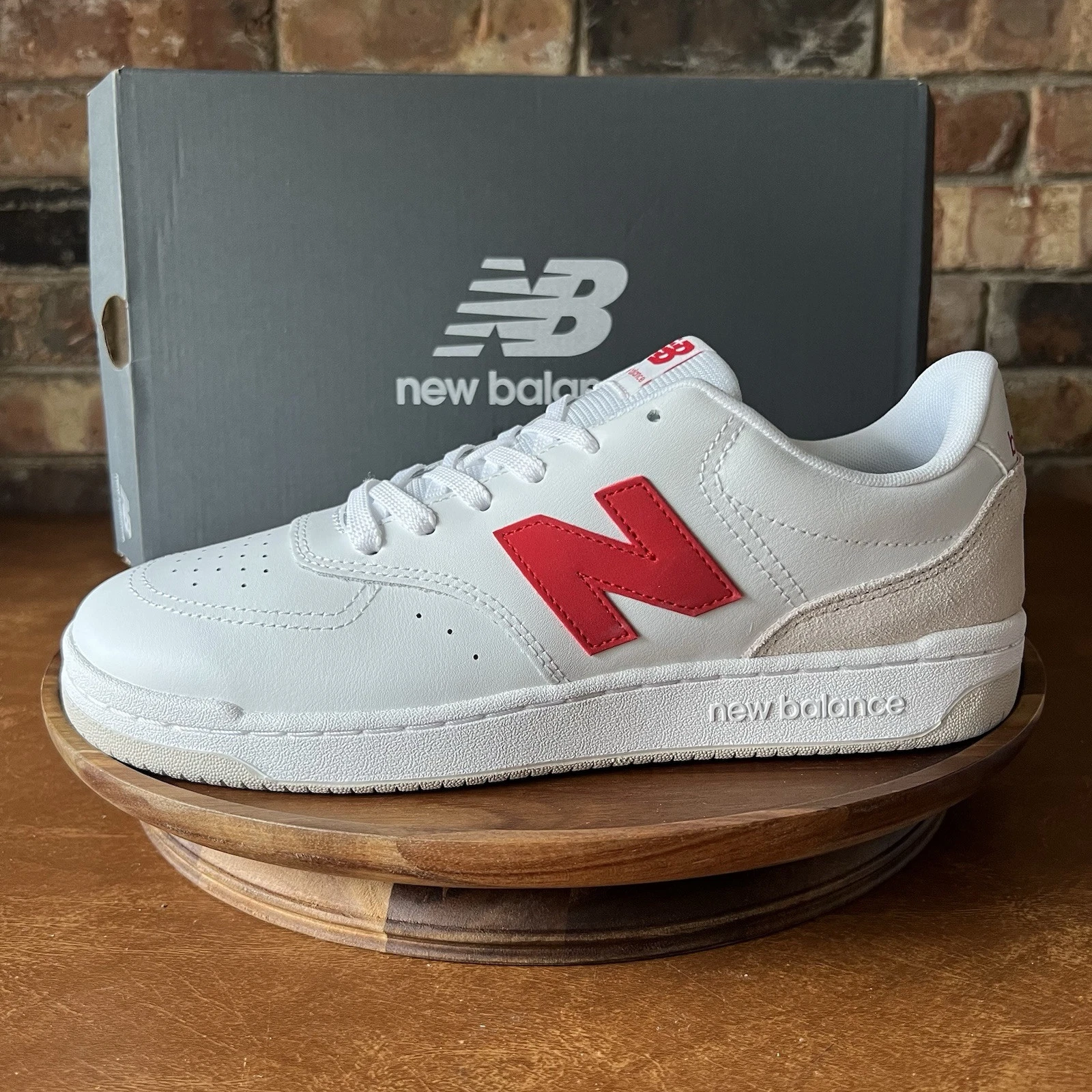 New Balance BB80 Men’s Sneakers BB80RTB White Red Shoes Sneaker Size 11 ...