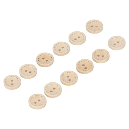 Decorative Buttons, Wooden Material Wooden Buttons Retro Fashion Style ...
