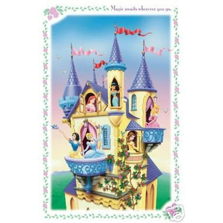 Disney Princesses Castle Princess Poster Cinderella New 24x36 - Walmart.com