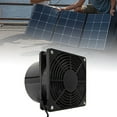 12V Solar Panel Exhaust Fan Air Extractor for Office Outdoor Dog ...
