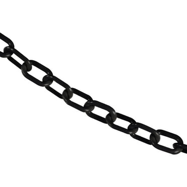 Black Plastic Chain 1.5 Inch (6mm) 50 Feet - Walmart.com