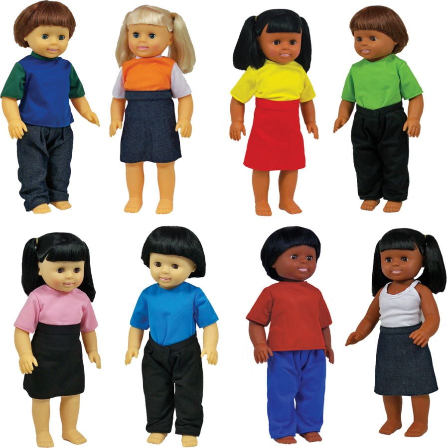 Get Ready 639 Multicultural Dolls Set of 8 - Walmart.com