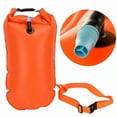 2PCS Inflatable Open Swimming Buoy Tow Float Dry Bag Double Air Bag ...