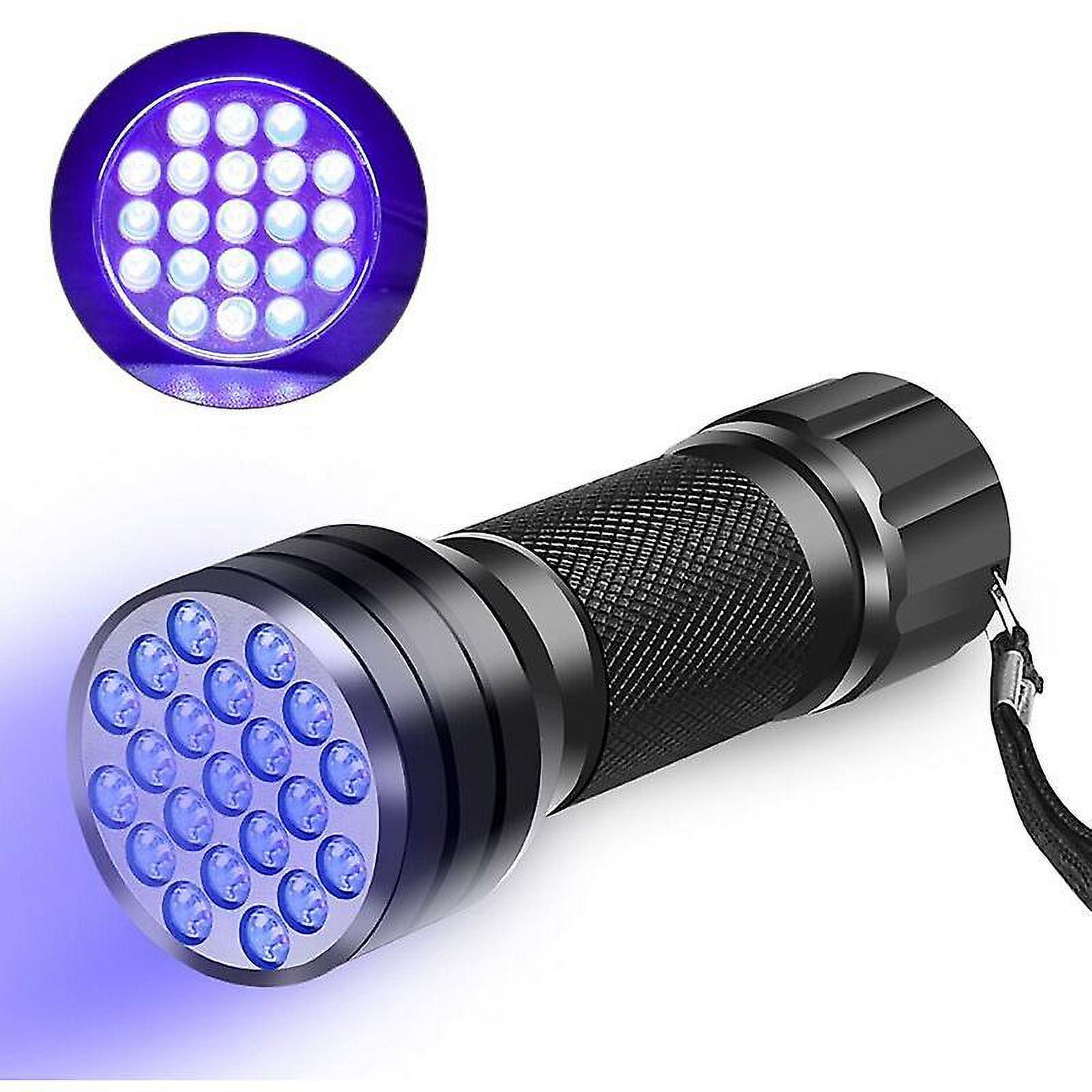 Linterna ultravioleta UV 21LED, linterna púrpura para inspección de boletos uv395 | Walmart en línea