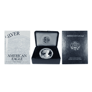 1999-P 1 oz Proof American Silver Eagle (w/Box & COA) - Walmart.com