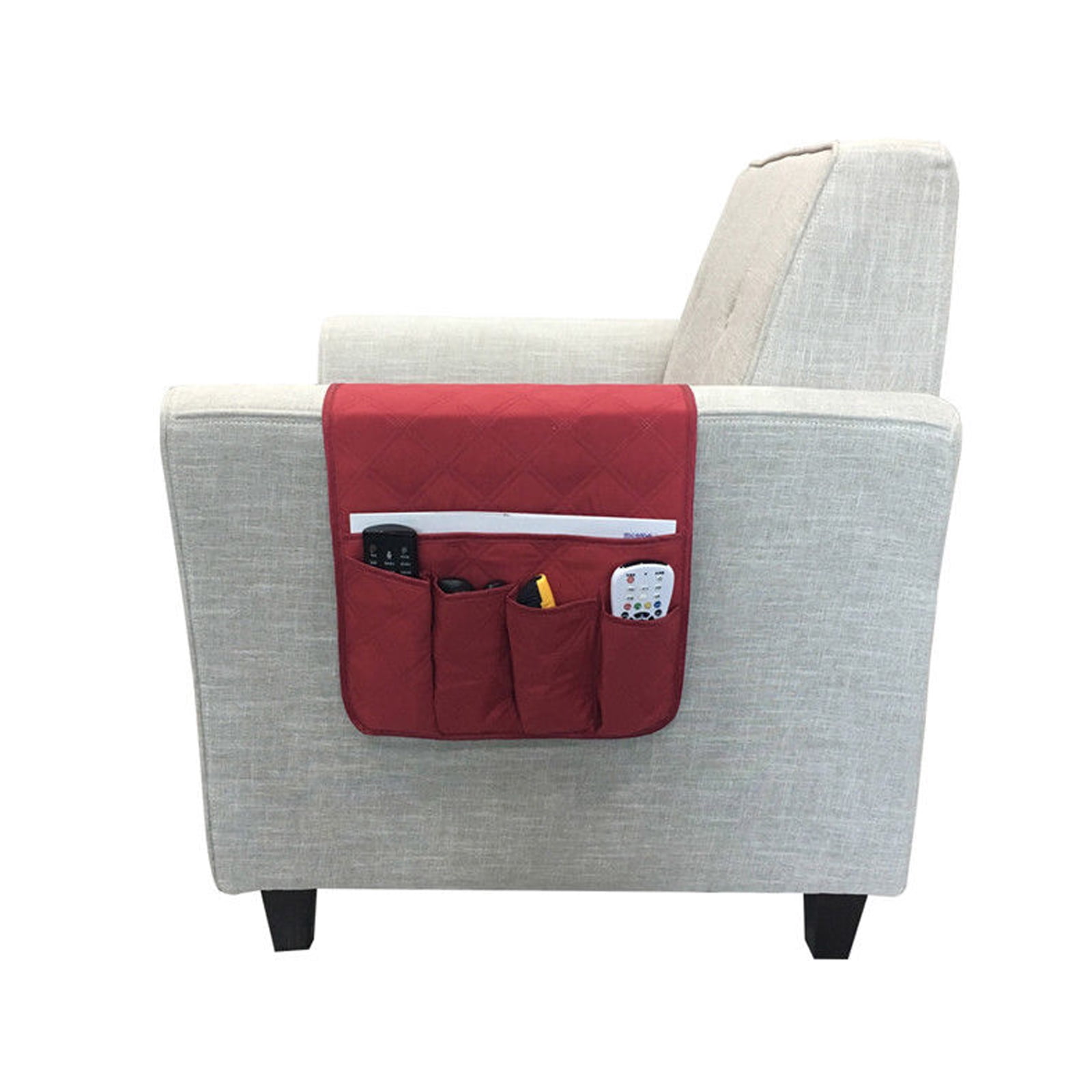 Anti-Slip Sofa Armrest Organizer Arm Chair Bedside Caddy Storage ...