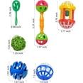 10-Pack Bird Toys for Parrots – Natural Rattan & Plastic Bell Balls ...