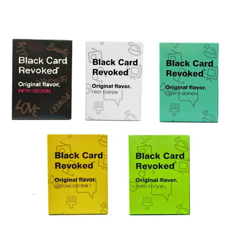 Black Card Revoked Fourth Edition Full English Game Card Party Strategy ...