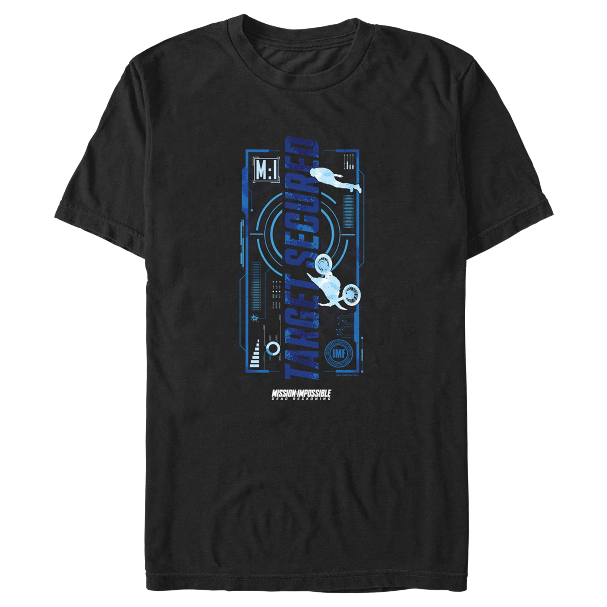 Men's Mission: Impossible Dead Reckoning Target Secured Blue Graphic ...