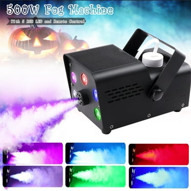 OIEXI Fog Machine 700W, Disco Ball, 9 LED Lights, Remote Control for ...