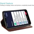 Jitterbug Smart 3 / Lively Smart Case, PU Leather Wallet Case Pouch ...
