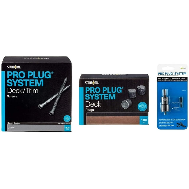 Pro Plug System for Trex Transcend Tiki Torch Decking, Combo Kit, 375 ...