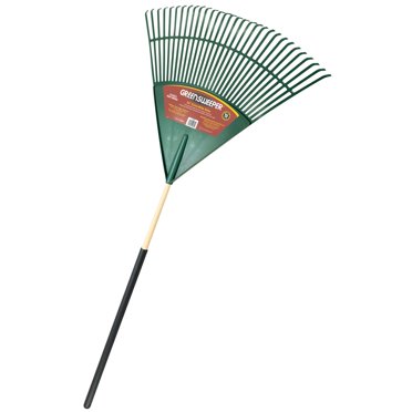 Suncast 24 in. Telescoping Leaf and Landscaping Plastic Garden Rake ...