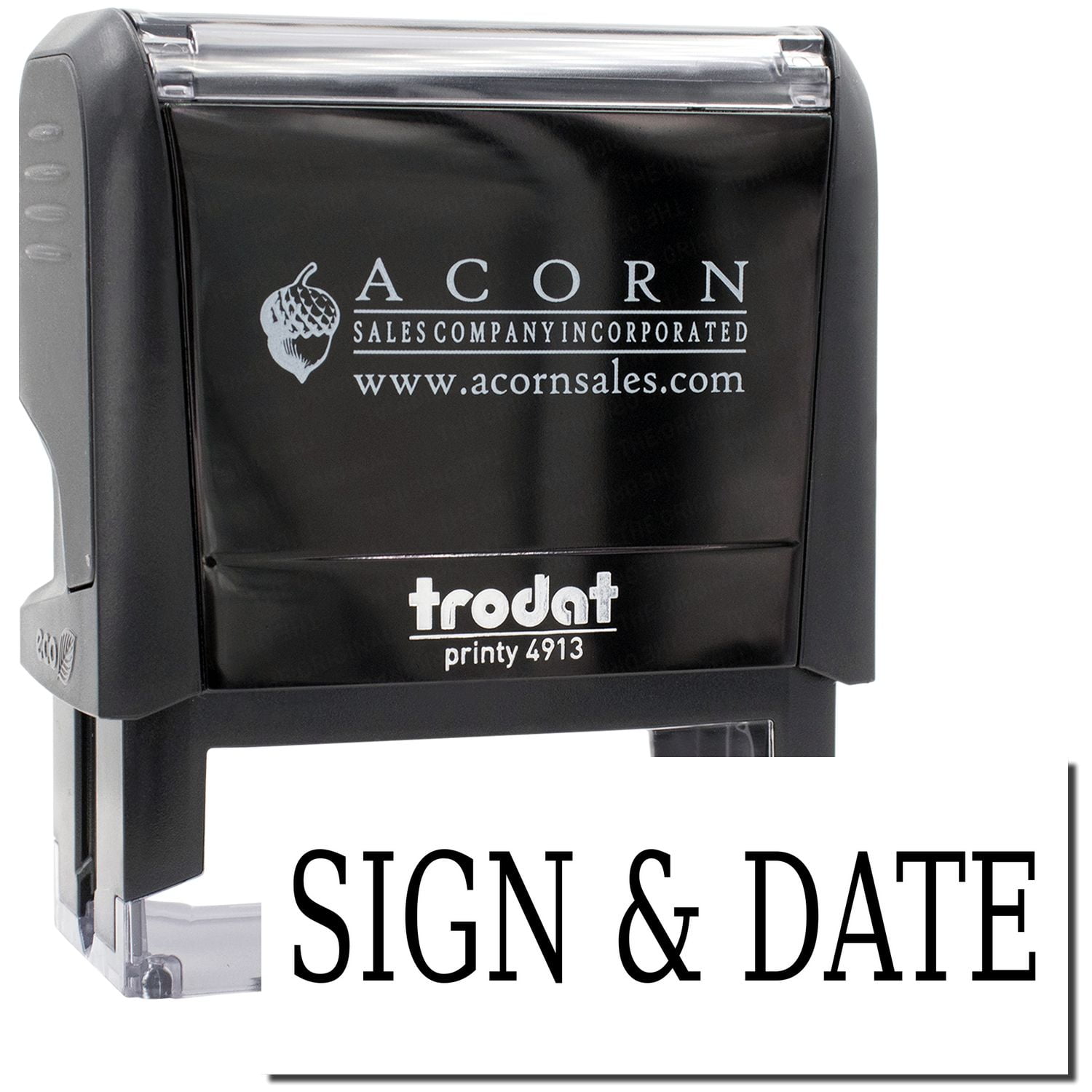 Large Self-Inking Sign Date Stamp, Trodat Printy 4913, Press and Print ...