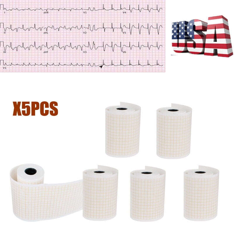 5rolls Thermal Printer Paper Typing Paper 3 Channel ECG EKG ...