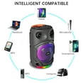 SXQF Model-182, 8-inch Bluetooth Boombox, RGB Colorful Lights, EQ Sound ...