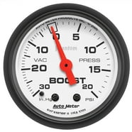 AUTO METER 2617 2IN BOOST, 0-60 PSI, MECH Z-SERIES - Walmart.com