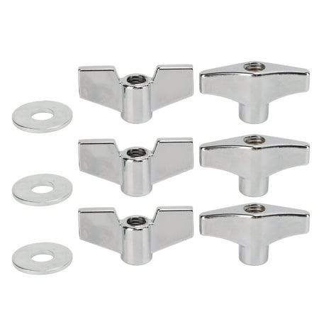 FLAMEEN Base Wing Nut,Drum Set Fixed Wing Nuts T Type Stand Nut Cymbal ...