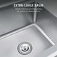 Wilprep Stainless Steel Kitchen Sink Commercial Work Table Utility Sink ...