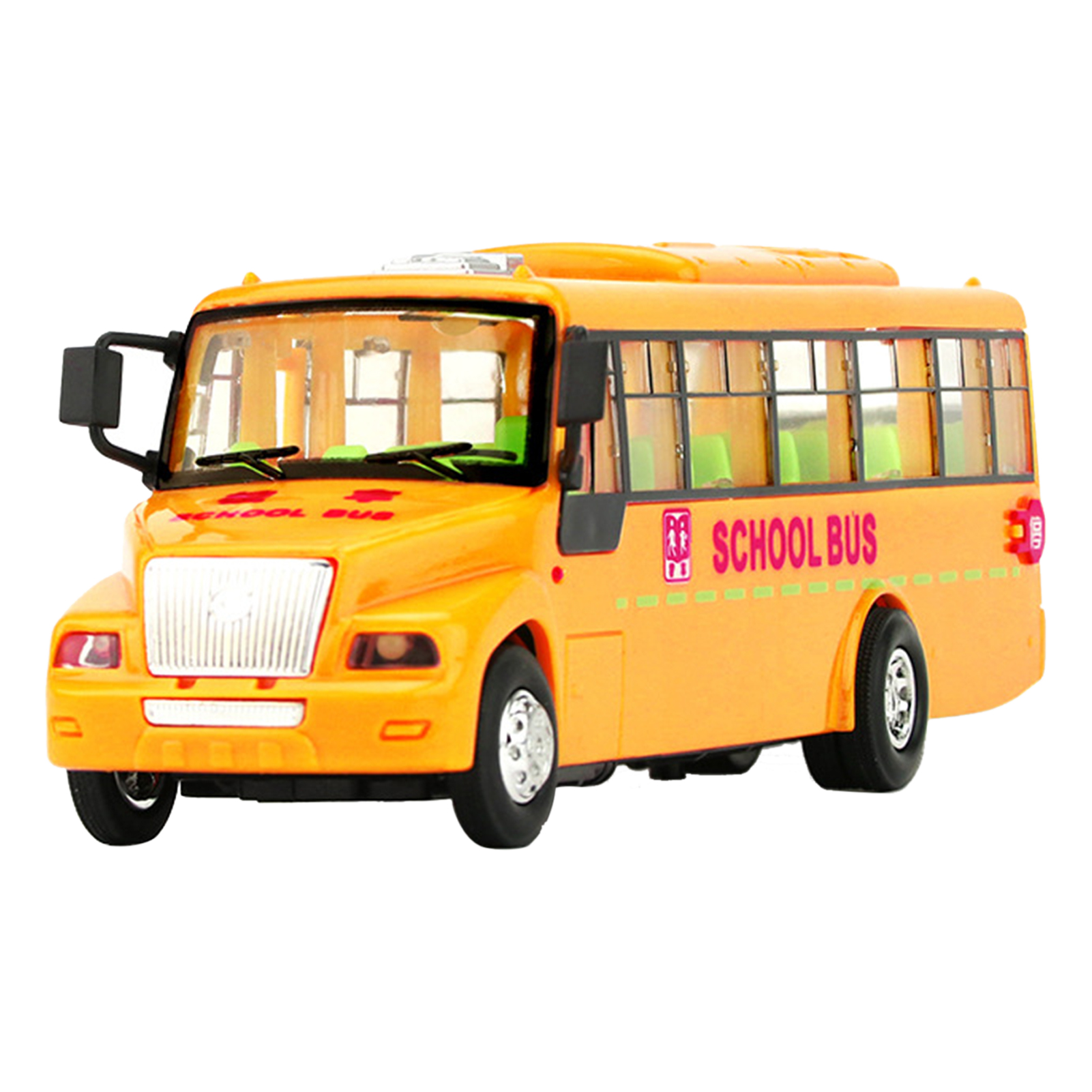 Buy Shangqer Educational Kids Bus Model Inertia Driving High Simulation ...