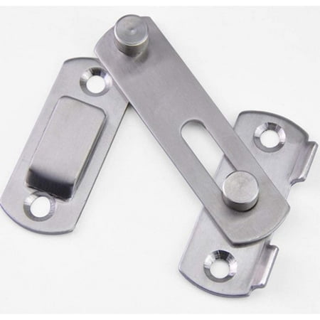 Door Latch Sliding Bolt, Stainless Steel Door Lock with Screw Security ...