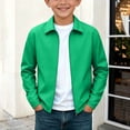 AHTJRT Long Sleeve Zip-Up Sweatshirts for Boys Midweight Softshell ...