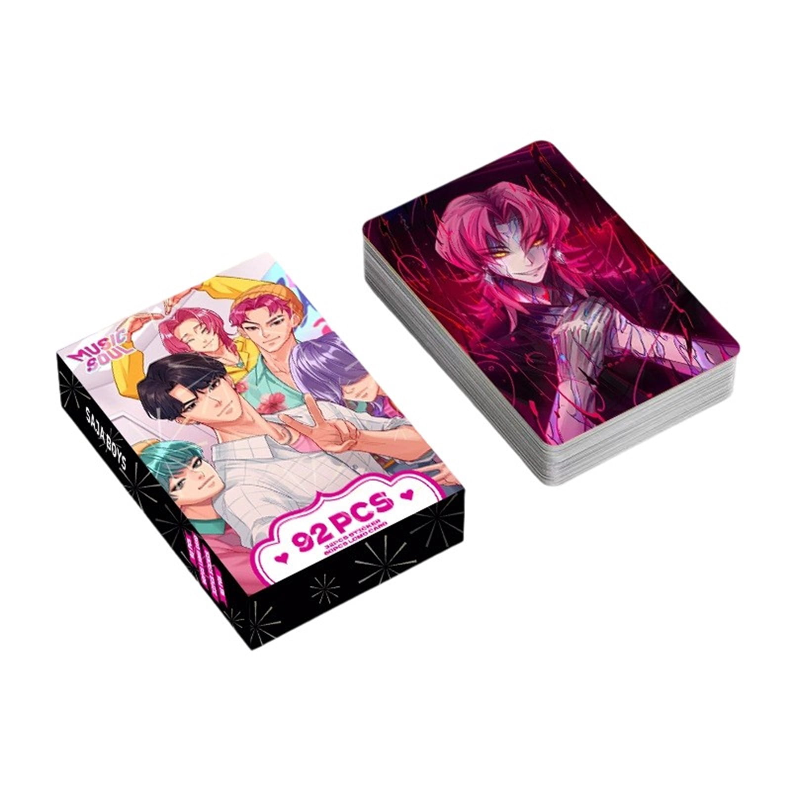 60Pack Kpop Demon Hunters Holographics Cartoon Flash Cards,Huntrix ...