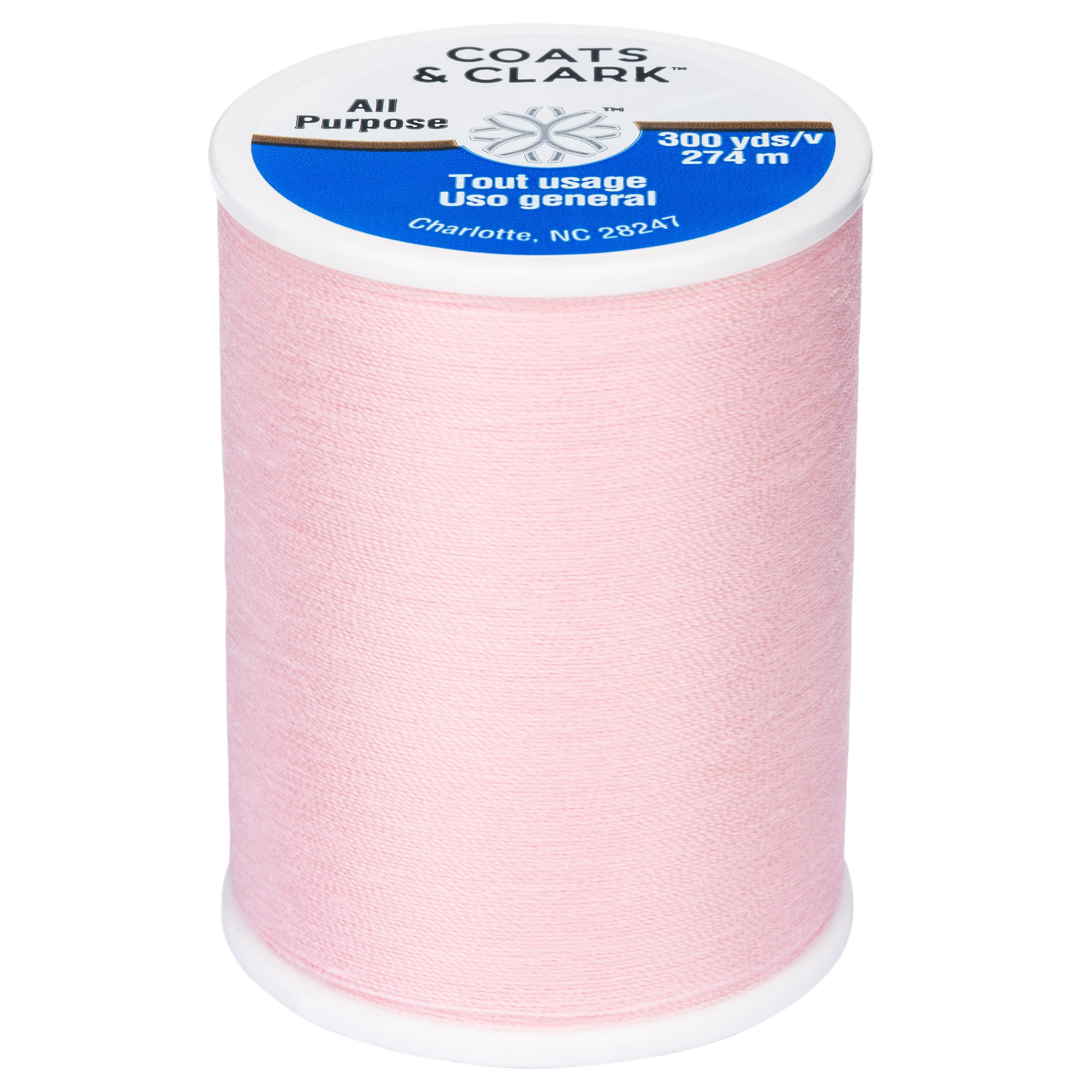 Coats & Clark All Purpose Light Pink Thread, 300 Yards - Walmart.com