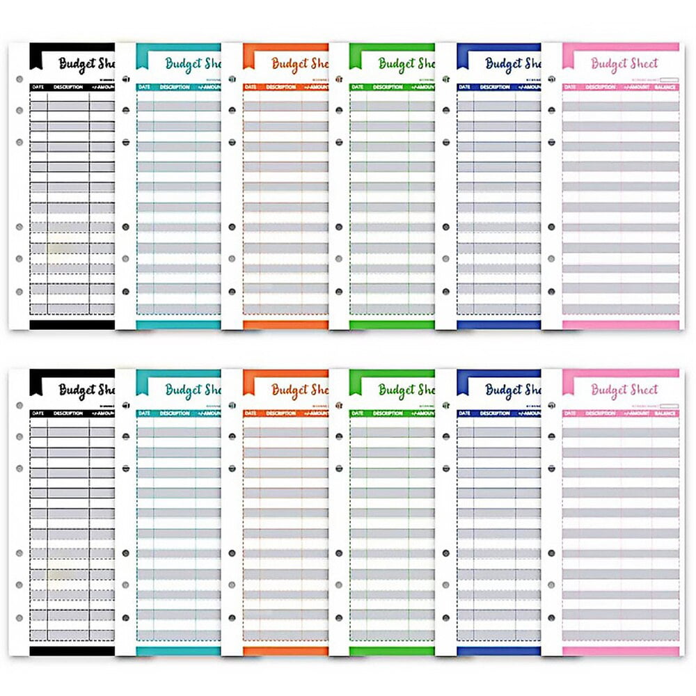 12pcs Budget Envelopes Cardstock Cash Envelope System For Money Saving ...