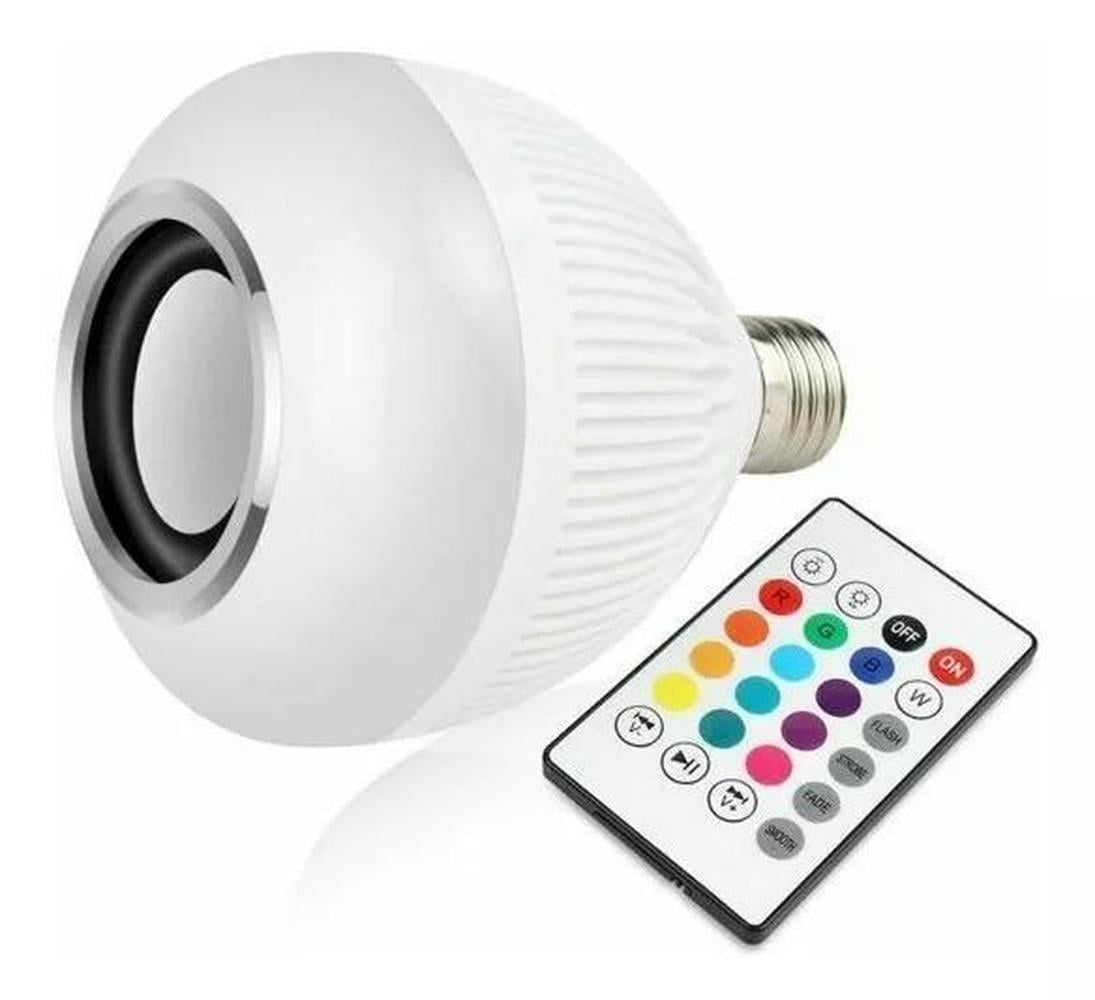 Foco Led Color Con Bocina Bluetooth Y Control Remoto Genérico Luces ...