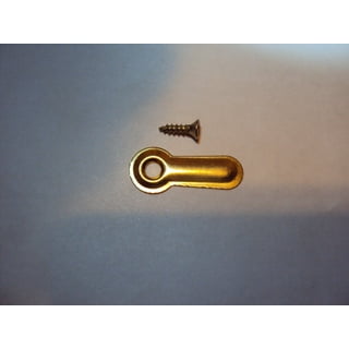 100 Black Plated Ridged Picture Frame Turn Button 1" with Black Screws ...
