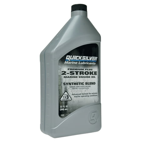 Quicksilver Premium Plus 2-Stroke Synthetic Blend Marine Oil - 1 Quart ...