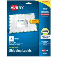 Avery 6879 Print-to-Edge Shipping Labels, 1-1/4"x3-3/4", 300 Count ...