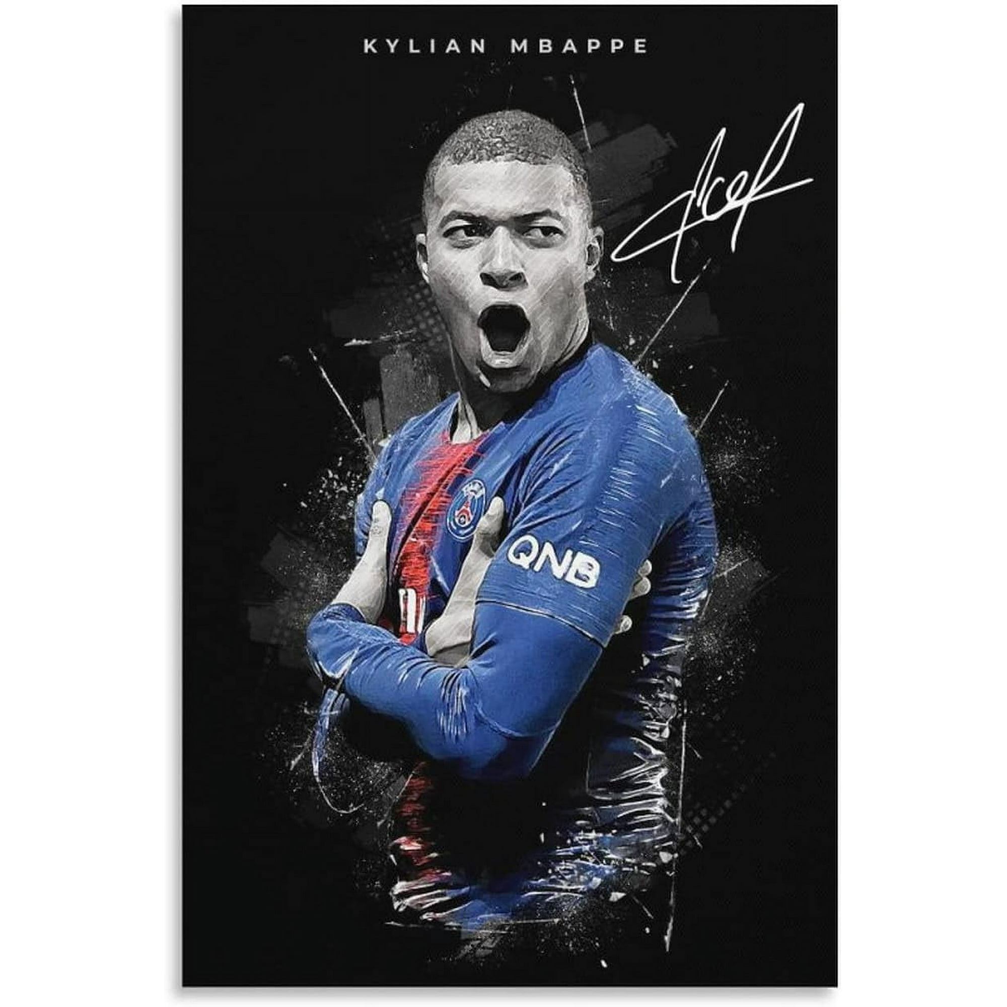 Click here for Qth Kylian Mbappe Poster 1 Canvas Poster Unframed:... prices
