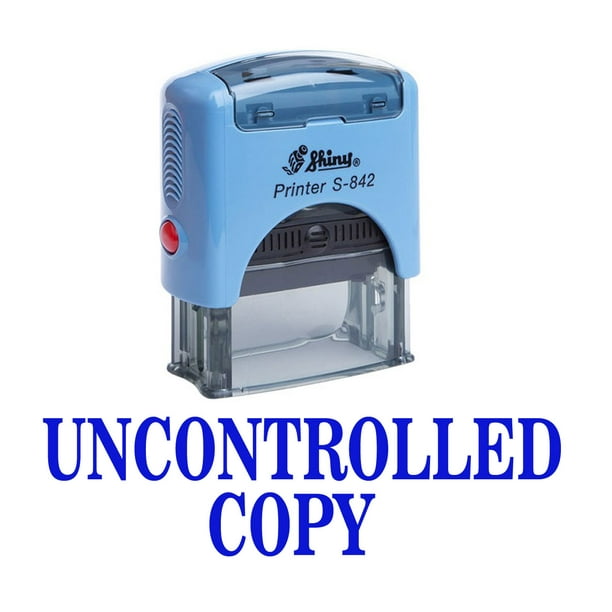 UNCONTROLLED COPY Self Inking Rubber Stamp Custom Shiny Office ...