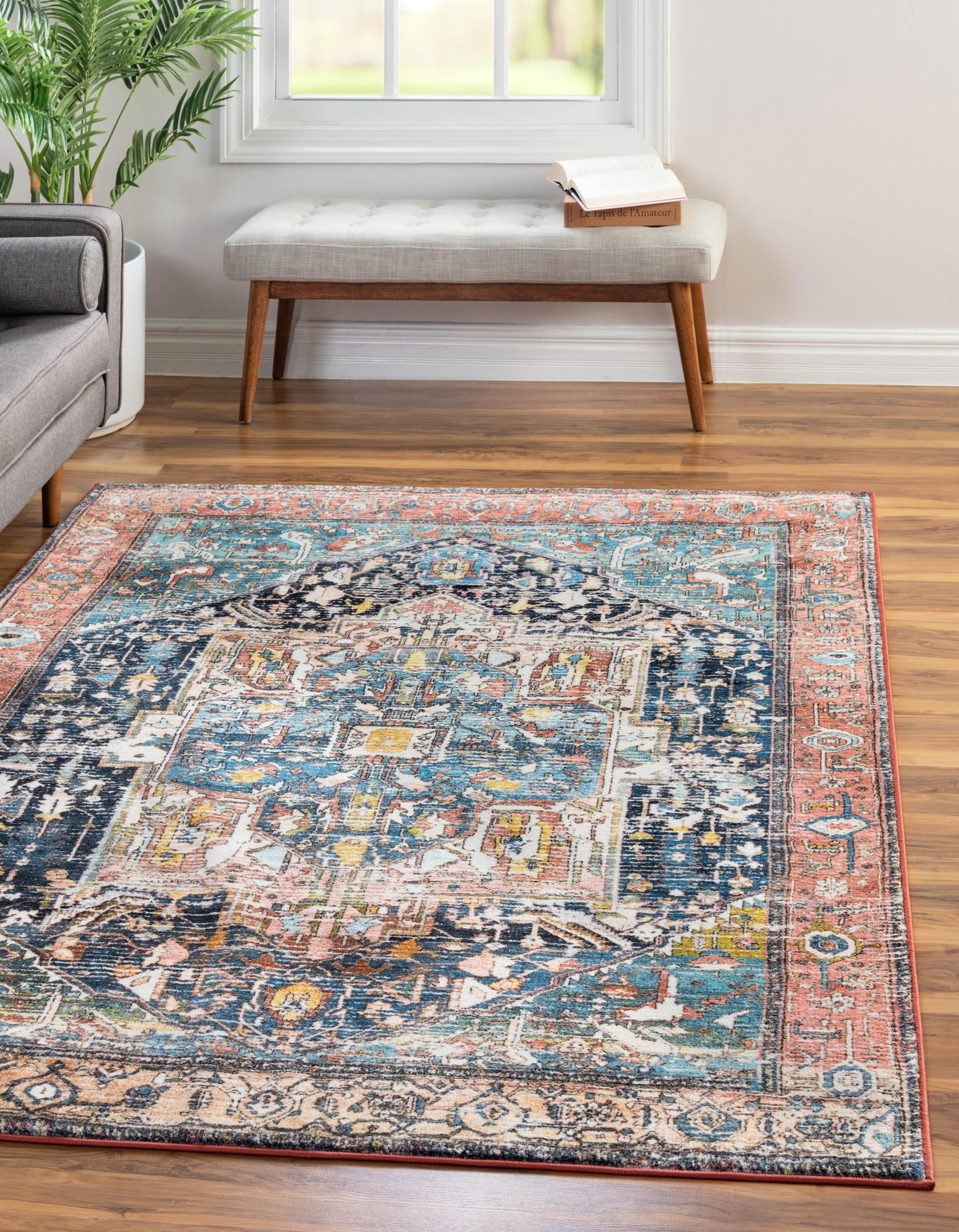 Rugs.com Medina Collection Rug – 8' x 10' Multi Medium Rug Perfect For ...
