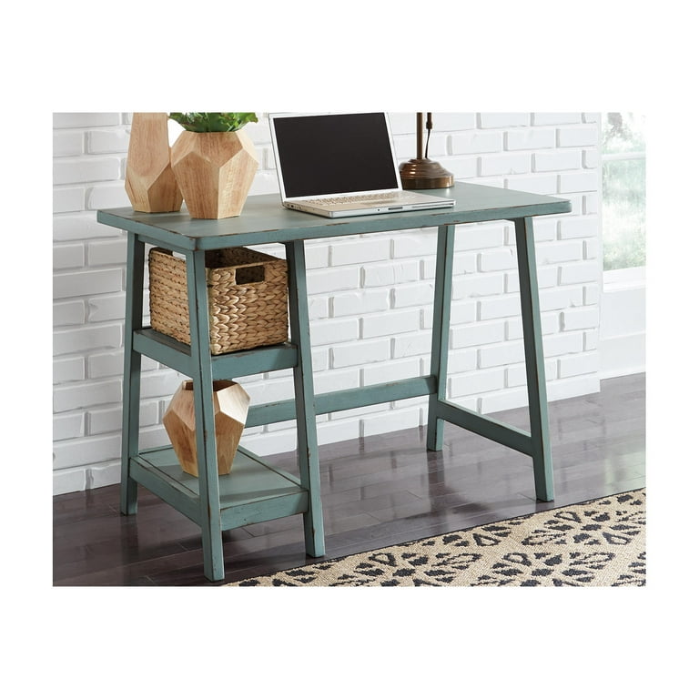 Signature Design by Ashley Casual Mirimyn 42 Home Office Desk Teal